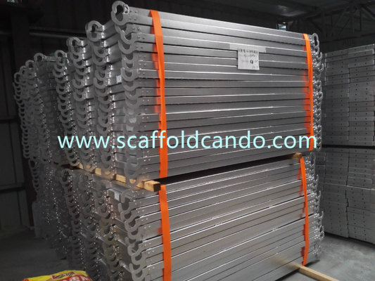 Good loading capacity 500*1829mm, 43.5mm hook planks catwalk as working platform for scaffolding frame system