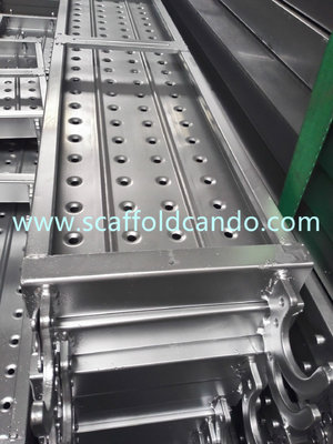 Good loading capacity 500*1829mm, 43.5mm hook planks catwalk as working platform for scaffolding frame system