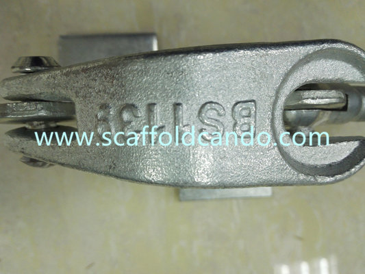 Good quality low prices scaffolding Q235 electro galvanized 48.3mm board retaining coupler, BRC clamp for sale