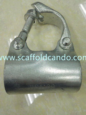 Q235 scaffolding galvanized drop forged 48.3mm putlog coupler, single clamp for fasten toe board with scaffold tube