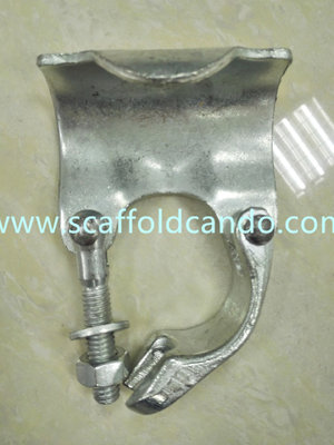 Q235 scaffolding galvanized drop forged 48.3mm putlog coupler, single clamp for fasten toe board with scaffold tube
