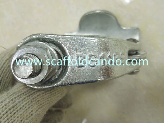 Q235 scaffolding galvanized drop forged 48.3mm putlog coupler, single clamp for fasten toe board with scaffold tube