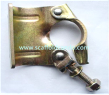 British pressed  putlog coupler, drop forged single clamp 48.3mm size, electro galvanized finish for  constructions