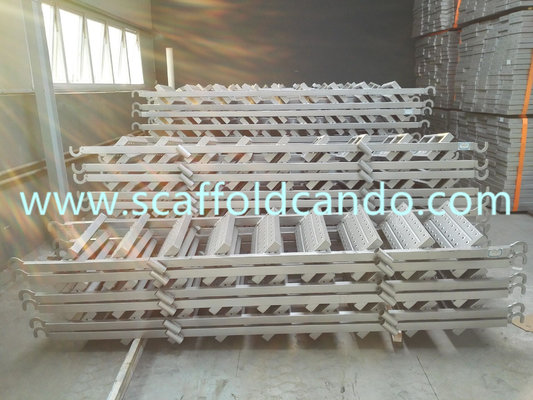 Q235 Scaffolding steel galvanized stair case 7 steps 8 steps 9 steps for scaffolding frame system Ringlock system