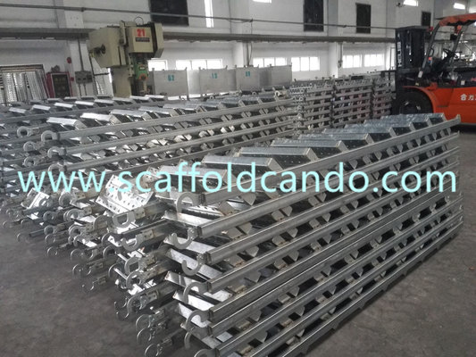 Good performance 1829*1725*2515mm 43.5mm hooks scaffolding steel 8 steps ladder, scaffolding galvanized stair case
