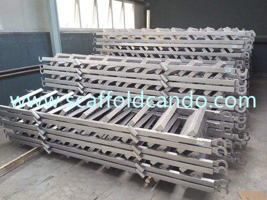 Factory specialized in Q235 scaffolding galvanized stair case 550*2370mm, 8 steps steel ladder as passageway