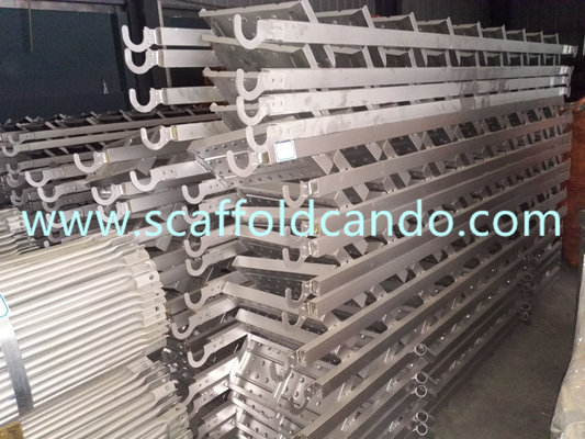 Factory specialized in Q235 scaffolding galvanized stair case 550*2370mm, 8 steps steel ladder as passageway