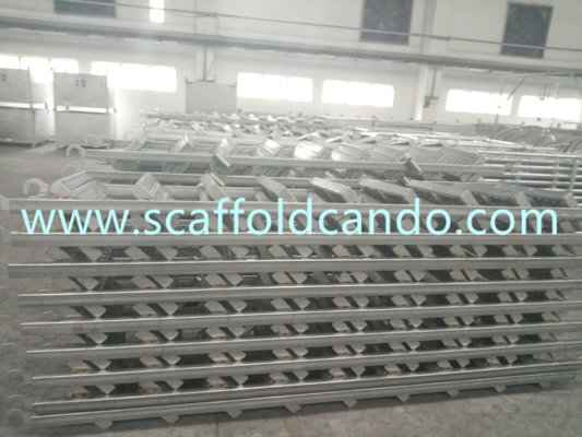 High performance Scaffolding galvanized steel ladder 550*2370mm 8 steps 850*2691mm 9 steps ladder with low price