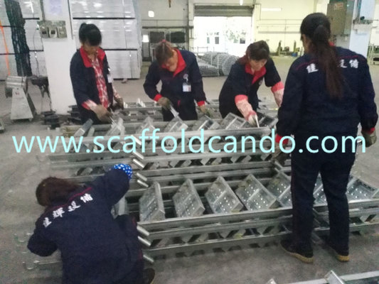 Q235 550*2691mm, 850*2370mm scaffolding galvanized steel 8 steps ladder 9 steps ladder for passageway for Ringlock
