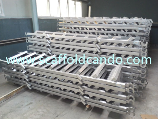 Q235 550*2691mm, 850*2370mm scaffolding galvanized steel 8 steps ladder 9 steps ladder for passageway for Ringlock