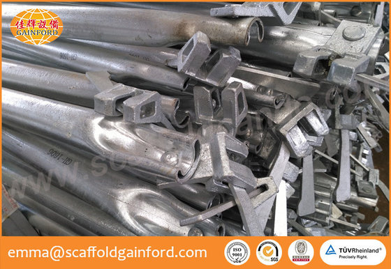 Scaffolding ring lock vertical diagonal to reinforce the loading capacity for ring lock scaffolding system