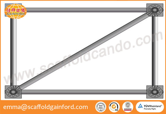 Ring lock horizontal diagonal level diagonal brace for ring lock scaffold system with hot dip galvanized