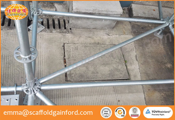Ring lock horizontal diagonal level diagonal brace for ring lock scaffold system with hot dip galvanized