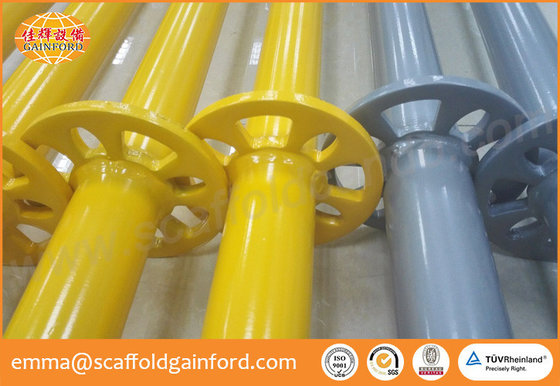 Powder coating painted Q235 Q345 ring lock scaffold standard layher vertical 1000mm for oil refinery