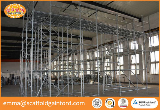 Q235 hot dipped galvanized ring lock scaffolding system vertical level diagonal brace spigot base for project