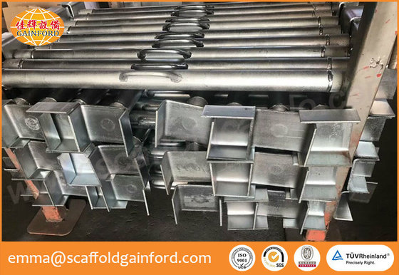 Galvanized steel shoring prop with Germany type adjustable length from 3M to 5M for template projct
