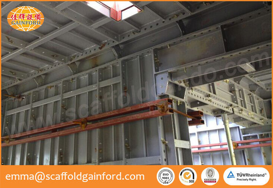 Galvanized steel shoring prop with Germany type adjustable length from 3M to 5M for template projct
