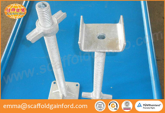 Scaffolding adjustable painted galvanized U head screw jack with 700mm for measure the horizontal level