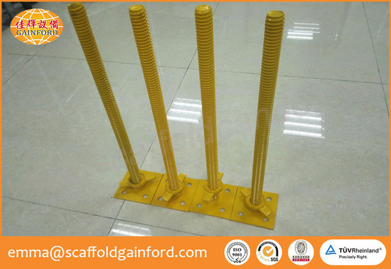 Painted 780mm  Q235 adjustable steel base jack hollow screw jack for Thailand ring lock scaffold projects