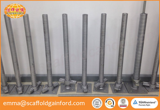 Scaffolding adjustable screw base jack Q235 hollow base jack with 600mm, 780mm length for ring lock