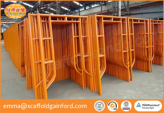 Colorful painted walk through frame main frame 1219*1524mm with high bearing capacity for high building