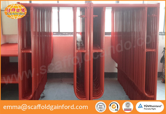 Colorful painted walk through frame main frame 1219*1524mm with high bearing capacity for high building
