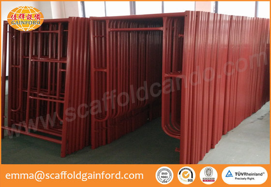 Colorful painted walk through frame main frame 1219*1524mm with high bearing capacity for high building