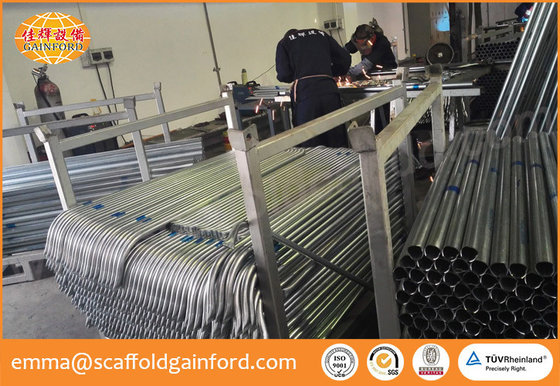 Hot dip galvanized BS1139 H frame ladder frame for frame scaffolding system for viaduct project in Singapore