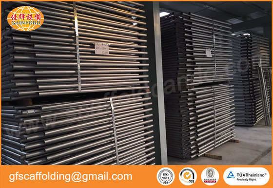 Hot dip galvanized BS1139 H frame ladder frame for frame scaffolding system for viaduct project in Singapore