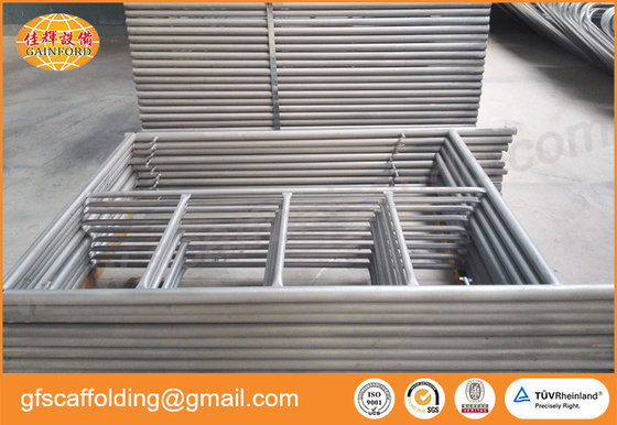Hot dip galvanized BS1139 H frame ladder frame for frame scaffolding system for viaduct project in Singapore