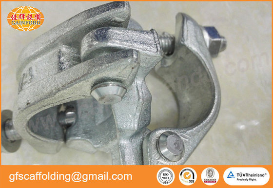 BS 1139 galvanized drop forged double coupler fixed clamp for 48.3mm tube in scaffolding projects