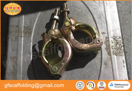 JIS swivel coupler for 48.6mm scaffold tube Q235 electro galvanized finish