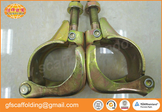 Korean 0.60kg galvanized scaffolding 48.6mm swivel coupler rolling clamp for Indonesia project