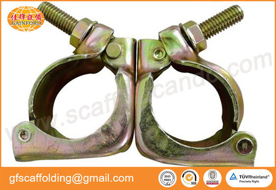 Korean 0.60kg galvanized scaffolding 48.6mm swivel coupler rolling clamp for Indonesia project