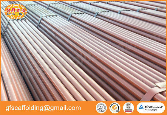 Painted Q235 scaffolding steel tubes 6 meters with 48.3mm O.D. for Indonesia market