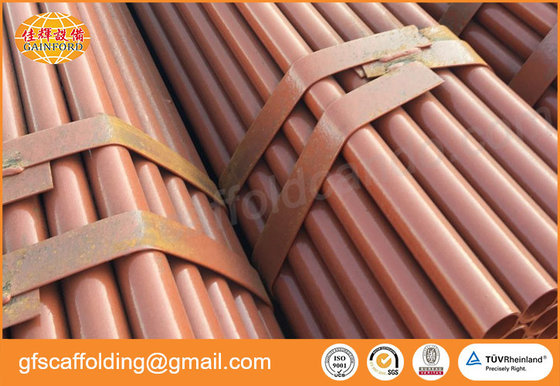 Painted Q235 scaffolding steel tubes 6 meters with 48.3mm O.D. for Indonesia market