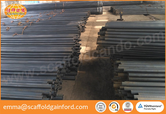 Scaffolding MS pipe, Q235 Q345 black tube EN10219 6M 4M for scaffolding projects