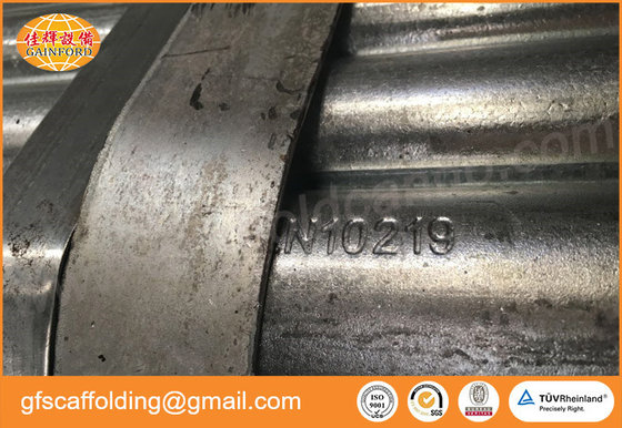 EN10219 BS1139 scaffolding hot dipped galvanized tube with 6 M in South east market