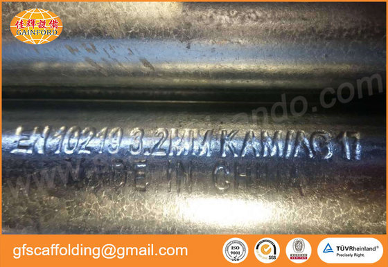 2M 3M 6M scaffold tube steel pipe Q235 hot dipped galvanized for bridge building