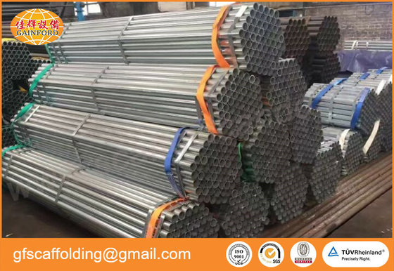 Q345B hot dip galvanized 6 M scaffolding steel pipe tube for Middle east market oil and gas project