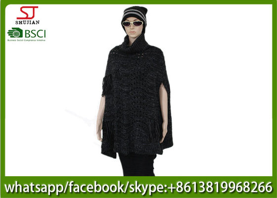 410g 110*110cm 100%Acrylic Knitting Mixed Yarn waistcoat poncho factory  keep warm fashion match clothes