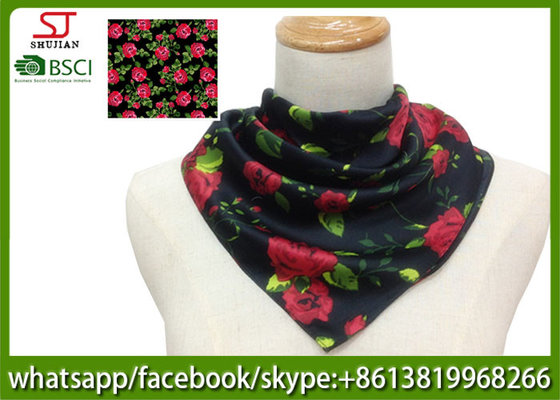 55*55cm 65%cotton 35%polyester imitated silk digital print squre scarf fashion hot sale handkerchief best price