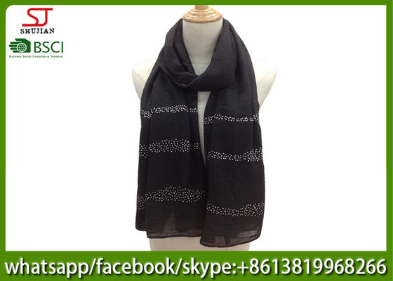 China supplier stripe silver shawl gilding spring summer pink scarf  70*180cm 20%Cotton 80%Polyester keep warm