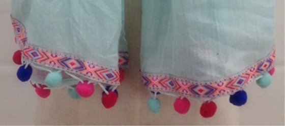 Chinese factory colorful pompom spring summer thin tassel scarf 20%Cotton 80%Polyester 70*180cm sun protection