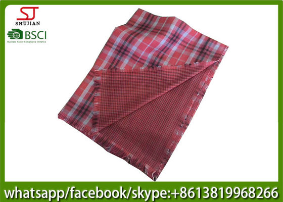 Chinese supplier frayed plaid grid two side summer spring  thin tassel scarf  70*190cm 150g 100%polyester shawl exporter