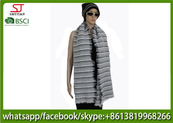 176g 180*60cm 100%Acrylic woven crochet stripe scarf poncho best price factory  keep warm fashion china supplying