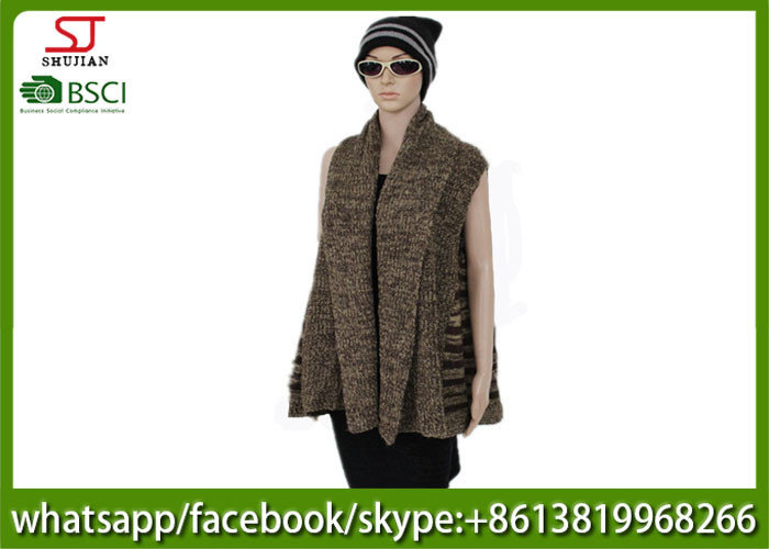 446g 100*100cm 100%Acrylic Knitting Mixed Yarn Waistcoat Hot sale keep warm fashion match clothes factory