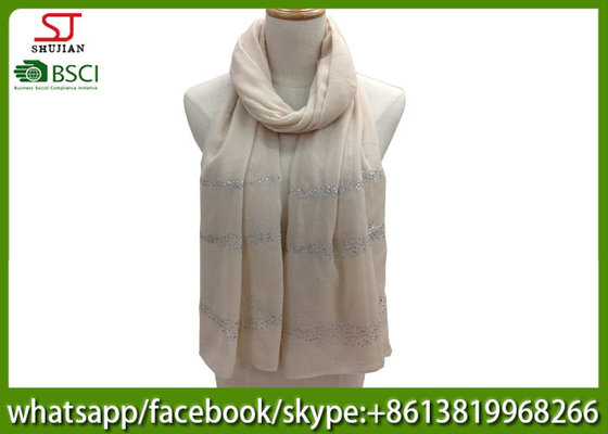 China supplier stripe silver shawl gilding spring summer pink scarf  70*180cm 20%Cotton 80%Polyester keep warm