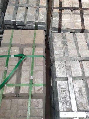High Purity Pure Zinc Ingot , 99.995% Ingot Of Zinc Bar