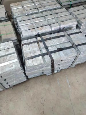 High Purity Pure Zinc Ingot , 99.995% Ingot Of Zinc Bar